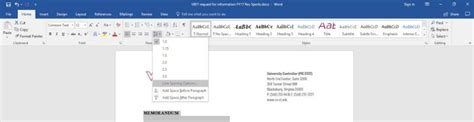 Microsoft Word Font Line Spacing Options Virginia Tech Brand Center Virginia Tech