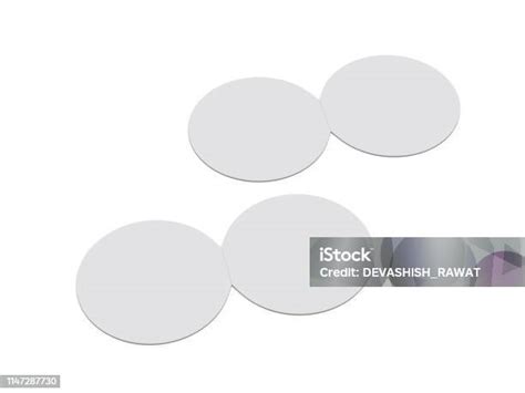서클 Bi 배 브로셔 고립 된 흰색 배경에 서식 파일을 모의 프레 젠 테이 션 디자인에 대 한 빈 흰색 서식 파일 3d