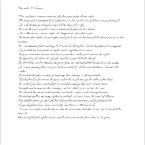 Proverbs 31 Woman Printable Etsy