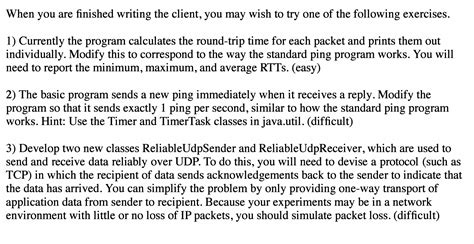 solved you are given the complete code for the ping server