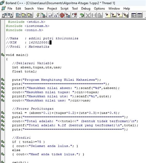 Algoritma Dan Struktur Data Pertemuan 4