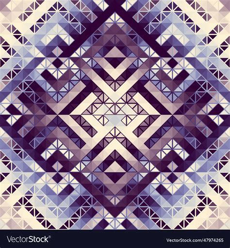 Geometric Abstract Triangles Pattern Seamless Vector Image