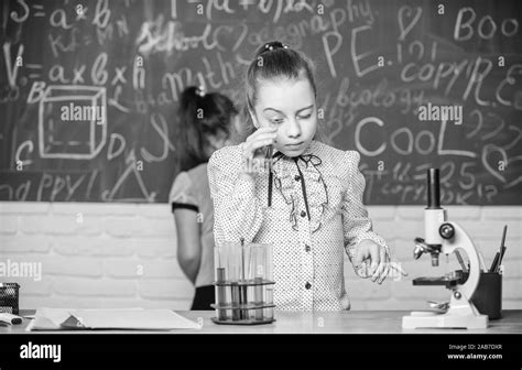 School Classes Biology And Chemistry Lessons Observe Chemical