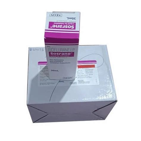 30ml Sosrane Isoflurane Liquid Inhalation At ₹ 360bottle Isoflurane