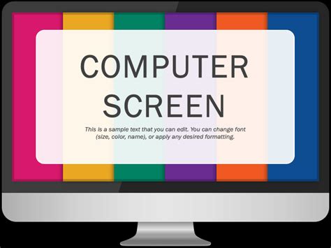 Free Computer Screen Presentation Theme For PowerPoint And Google Slides