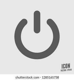Shut Down Icon Vector Stock Vector Royalty Free Shutterstock