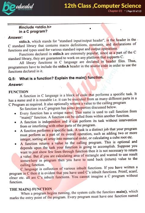 Chapter 1 Computer Science Ics Part 2 Notes Inter Part 2 Notes