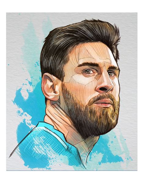 The Best Fifa Awardillustration Lionel Messi Wallpapers Messi Drawing Soccer Art