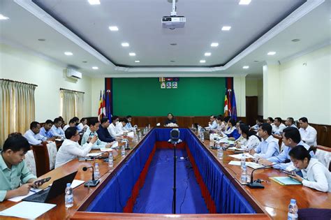 កិច្ចប្រជុំ ត្រួតពិនិត្យលើវឌ្ឍនភាពនៃការអនុវត្តការងារគណនេយ្យភាពសង្គម និងការងារហិរញ្ញវត្ថុរបស់ គ ជ