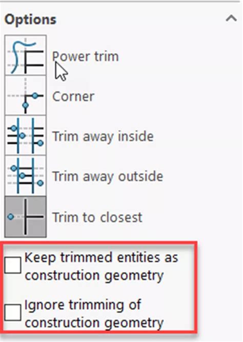 solidworks trim entities command capabilities goengineer