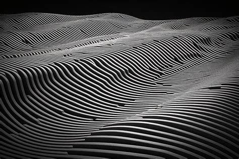 Premium Photo Black Abstract Background Of Dynamic Flowing Waves