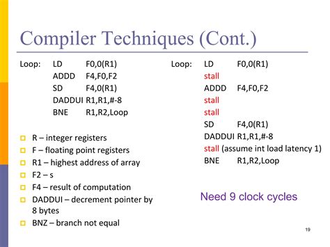 Instruction Level Parallelism Compiler Techniques Pptx