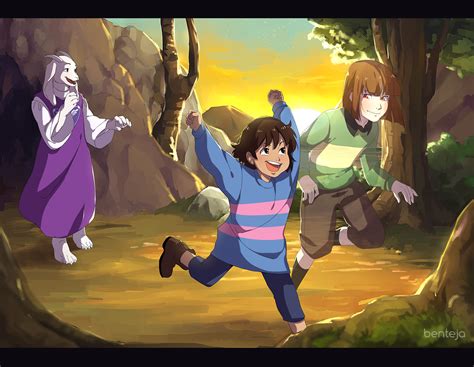 Chara Frisk Toriel Undertale персонажи Benteja Undertale