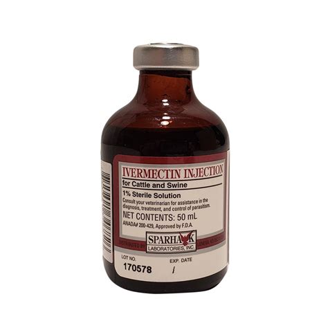 Ivermectin Injectable 1 Solution 50 Ml Vial