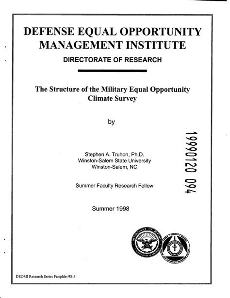 What Command Climate Survey Is For