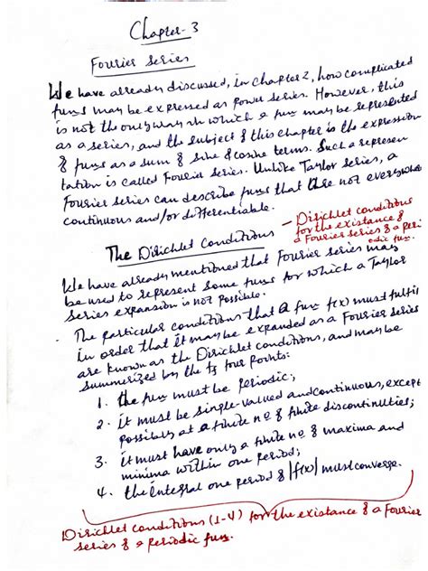 Fourier Series Lecture Note Pdf