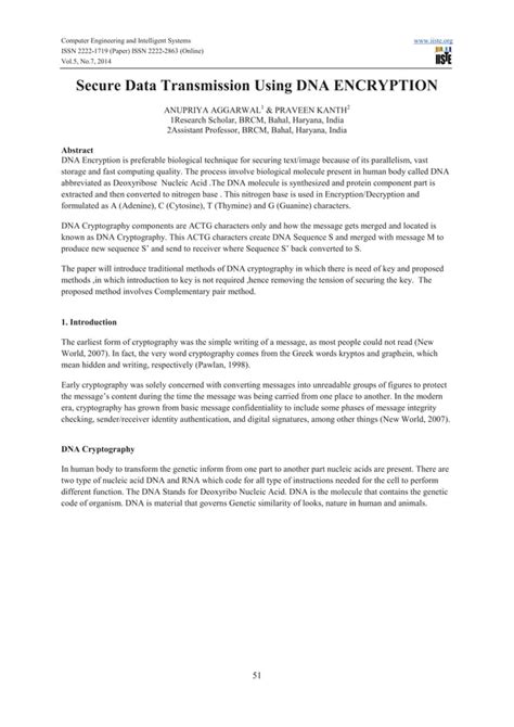 secure data transmission using dna encryption pdf