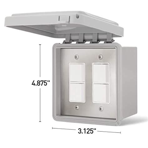 Infratech Dual Duplex Flush Mount Stack Switches With Weatherproof