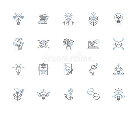Idea Generation Outline Icons Collection Ideas Generation Brainstorming Creativity