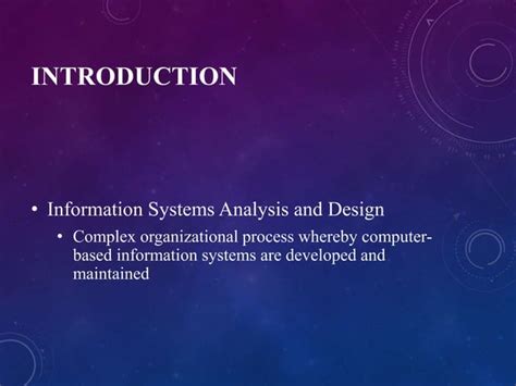 Analysis And Design Of Information System Ppt