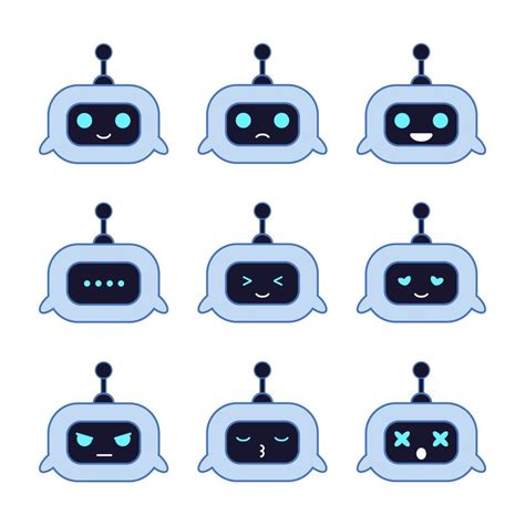Chatbot Avatar Computer Chat Bots With Emotions Robots Digital Assistant Advisor Talker Face