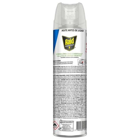 Insecticida Raid Essentials Moscas Y Mosquitos 360ml Vea