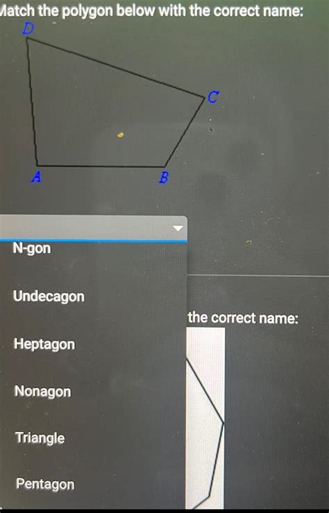 Answered Match The Polygon Below With The Correct Name A N Gon Kunduz