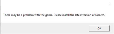 Cannot Login Direct X Error Is Showed Im Using Directx 12 Help