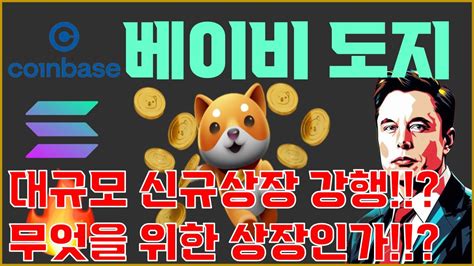 베이비도지코인 하루만에 몇개의 거래소의 상장발표인가 도대체 왜 이러는걸까요 갑자기 Youtube