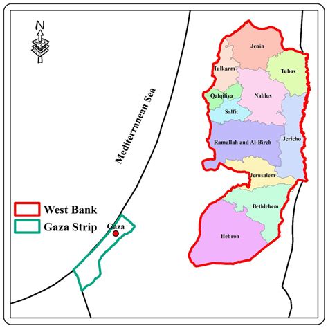 The Main Cities In The West Bank And Gaza Strip Palestine [15