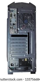 Back Side Computer System Unit Isolated Stock Photo Shutterstock