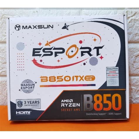 Jual Maxsun Esport B850 Itx Wifi Ice Am5 Shopee Indonesia