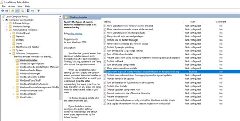 how to generate windows installer logs for all installs