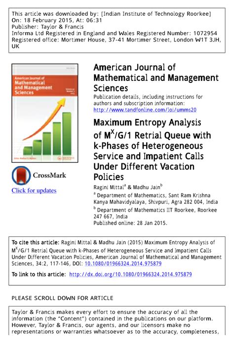 Pdf Maximum Entropy Analysis Of Mxg1 Retrial Queue With K Phases Of