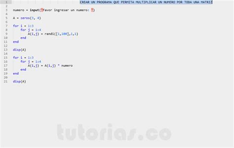 Arrays Matlab Matriz Por Numero