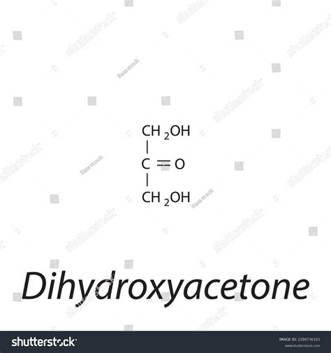 Straight Chain Form Chemical Structure Dihydroxyacetone Stock Vector Royalty Free 2284736183