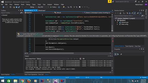 Retrieve Data Using Stored Procedure In Aspnet Youtube