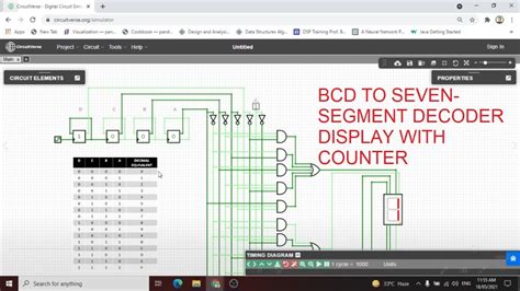 circuitverse 7 segment counters and decoders