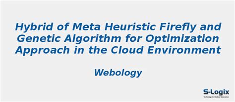 Hybrid Of Meta Heuristic Firefly Cloudsim Projects S Logix