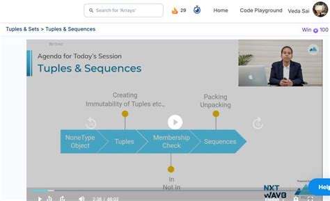 100daysofcode Pythonprogramming Datastructures Nxtwave Ccbp Chimbili Veda Sai
