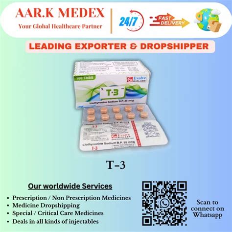 T 3 Tablets 25 Mcg At ₹ 800 Box Hormone Tablet In Nagpur Id 2855556733512