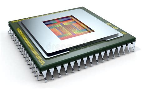 Central Processing Unit Cpu Stock Illustration Illustration Of Microchip Engineering