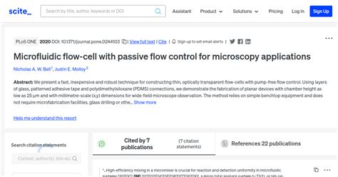 Microfluidic Flow Cell With Passive Flow Control For Microscopy