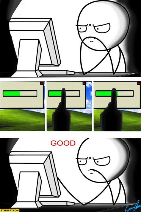 When Not Sure If Installer Is Frozen Finger On Progress Bar Meme