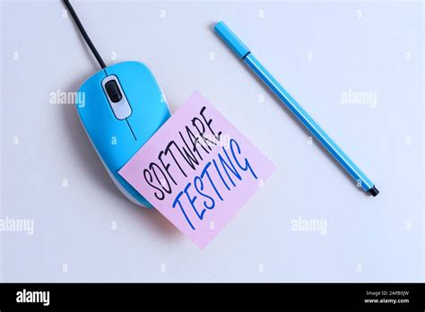 Writing Note Showing Software Testing Business Concept For Evaluate