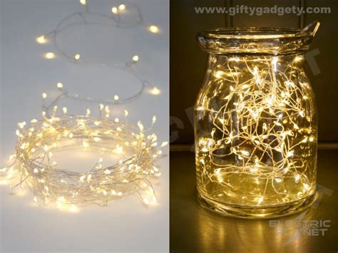 Silver Cluster Lights Battery