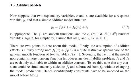 Generalized Linear Model Centering Constraints For Regression Specifically Gam Cross Validated