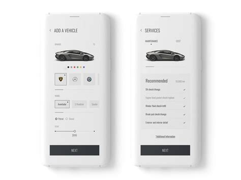 Car Garage App Car Service App Car Ui Interactive Design