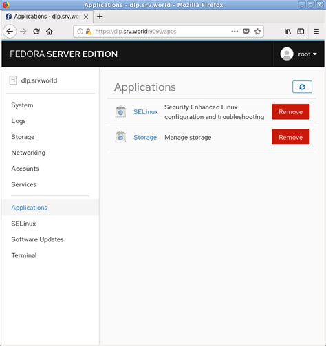 Fedora Initial Settings Use Admin Console Server World Fedora Initial Settings Use Admin Console Server World