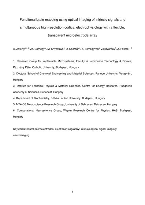 Pdf Functional Brain Mapping Using Optical Imaging Of Intrinsic